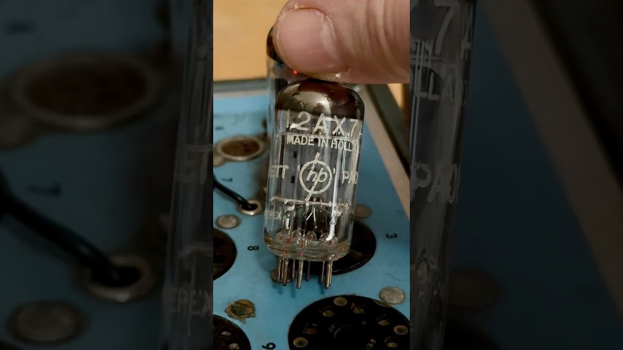 Why These Amperex I65 Tubes Flash on the Tester #engineering #tech