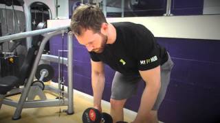 Remada inclinada com halter com rotação do punho | Catálogo de ...