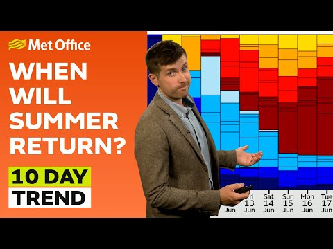 10 Day Trend 04/06/2025 – More rain to come – Met Office weather forecast UK