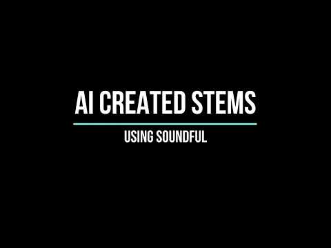 Use STEM files from AI music generation website Soundful to create your personalized music tracks
