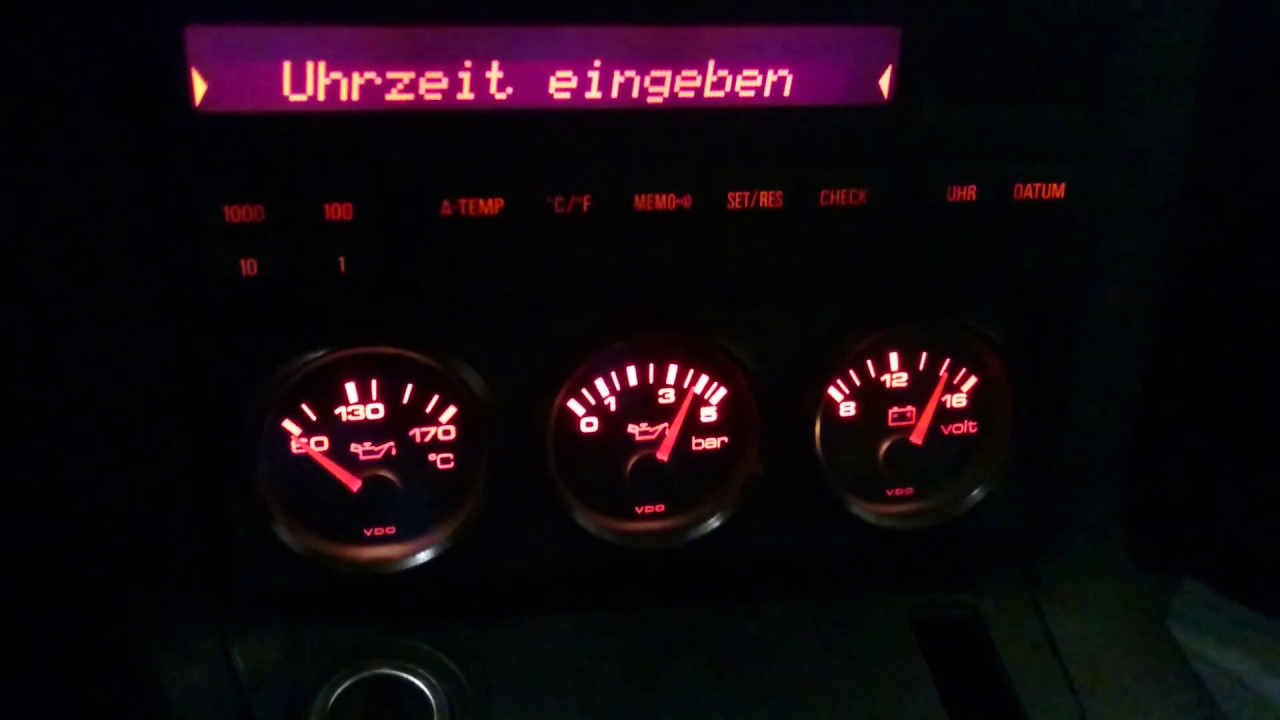E36 VDO Gauge Test