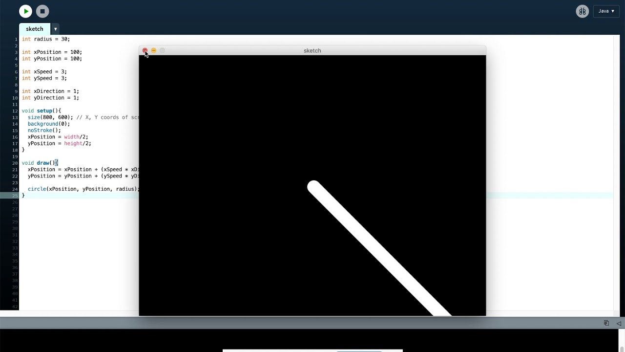 Bouncy Ball with Processing! (Processing #1)