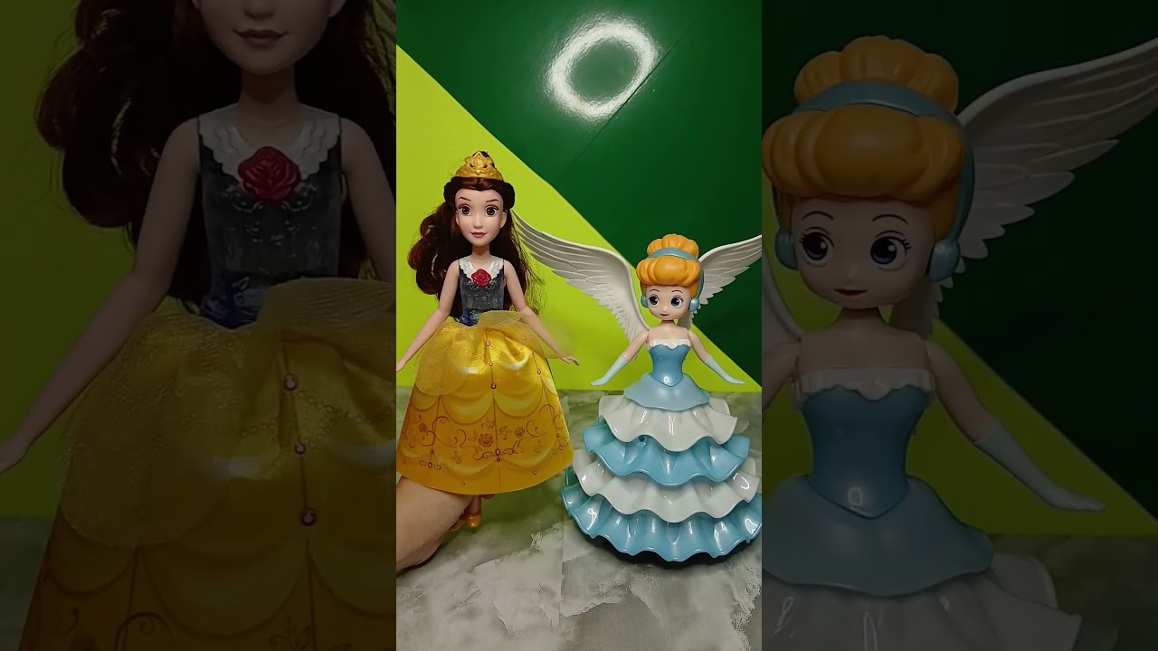 Super cute transforming Disney princess Belle and Cinderella