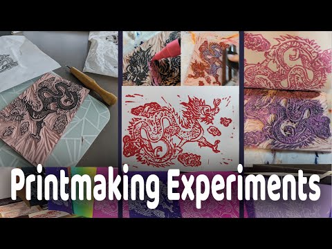 Step by Step Printmaking Experiments: Can you print with Posca Pens? Which Paper? Printing Tutorial