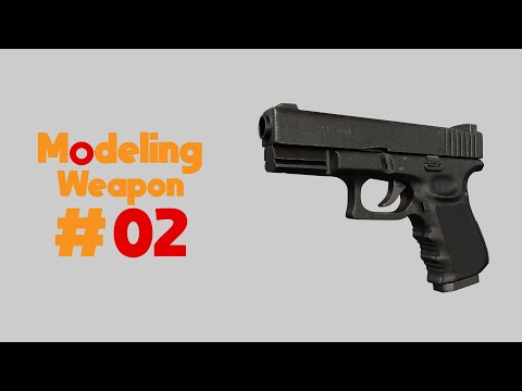 Modeling Weapon #02 | Blender 2.91 | Pistol
