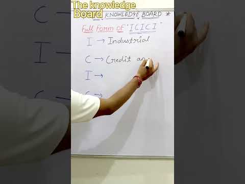 Full form of ICICI ? ICICI ki full form kya hai? ICICI full form? #shorts #ytshort #icicibank #gk