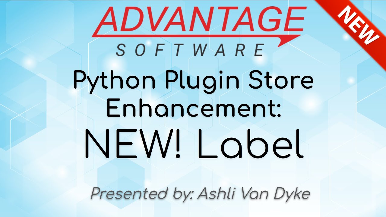 Python Plugin Store Enhancement: NEW! Label