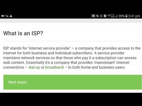 What is an ISP