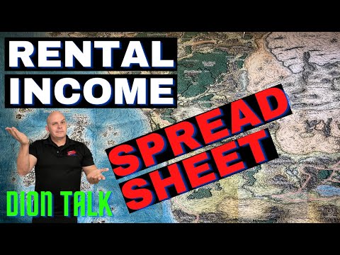 My spreadsheet for tracking rental income. TOday's Dion Talk LIVE