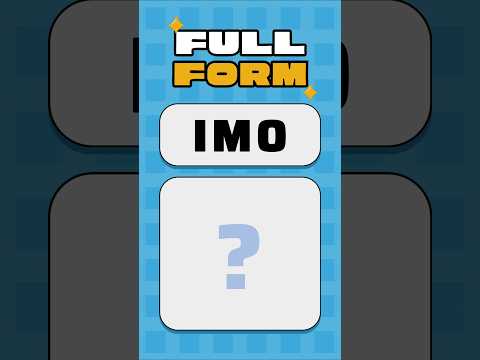 What is the full form of IMO?