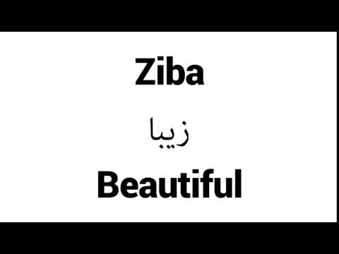 How to Pronounce Ziba! - Middle Eastern Names