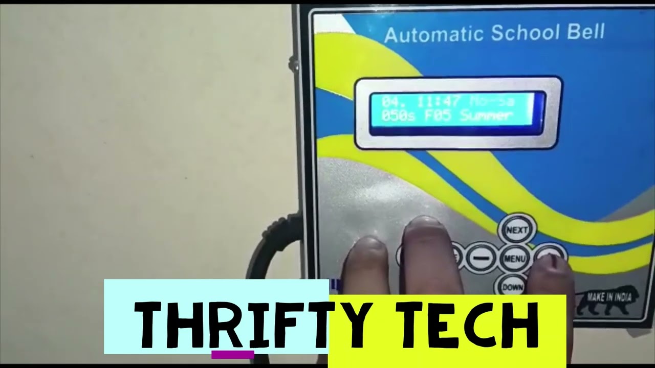 Automatic School Bell System with Audio Announcement | School Automatic Bell