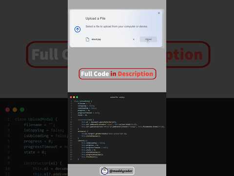 File Uploading || How to create a file/image/pdf uploading system using html css and js #shorts