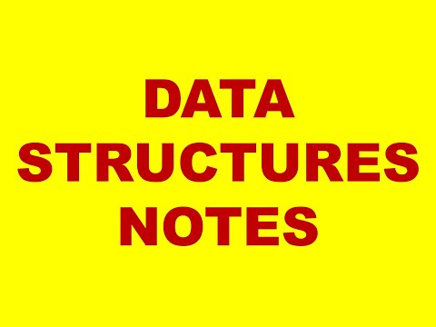 DATA STRUCTURES NOTES | DATA STRUCTURES | C AND DATA STRUCTURES