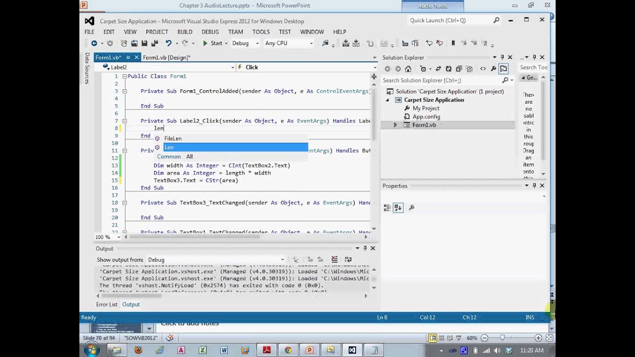 Class level vs. local variables in Visual Basic
