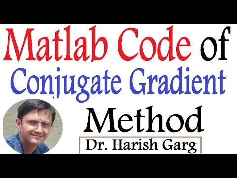 MATLAB Code of Conjugate Gradient (Fletcher Reeves) Method