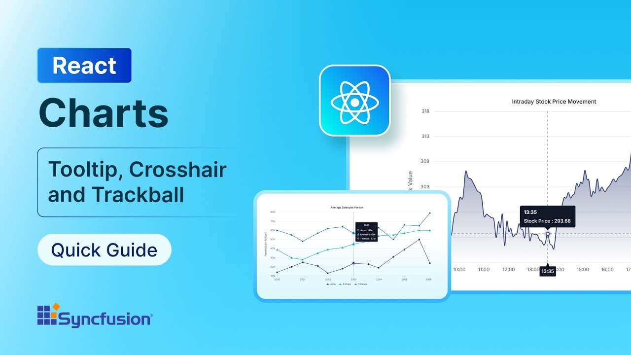 React Charts: Tooltip, Crosshair and Trackball Features Walkthrough