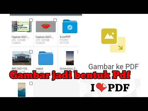 Merubah gambar jadi pdf melalui ilove pdf