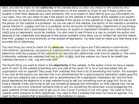 How to find credible sources CAPOW