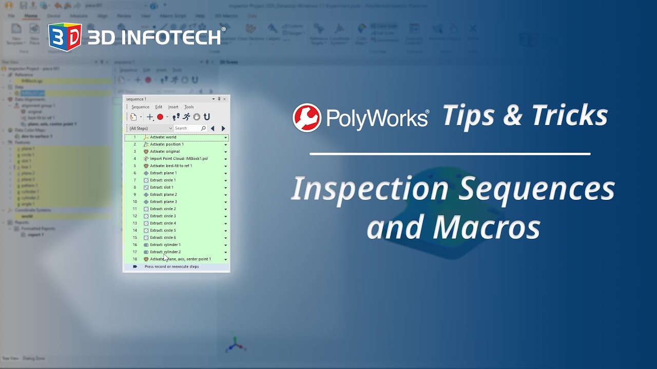 Inspection Sequences and Macros | PolyWorks Tips & Tricks