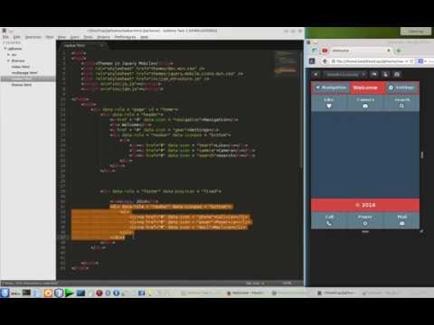 Navbars and Data Icons in Jquery Mobile
