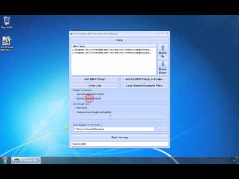 How To Use Join Multiple BMP Files Into One Software