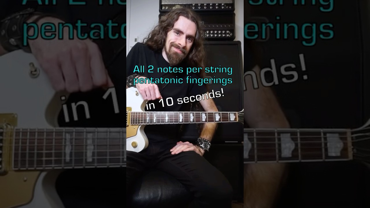 All 5 pentatonic scale fingerings on guitar