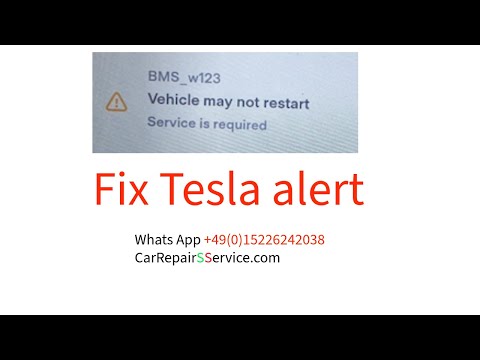 How to fix Tesla BMS_f123 "Vehicle may not restart" Alert #BMS_w123 #BMS_f123_SW_Internal_Isolation
