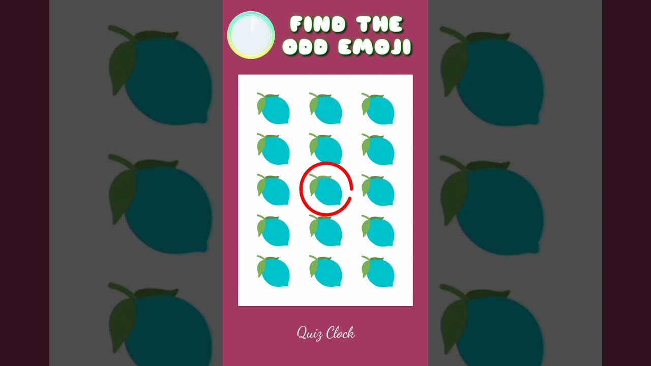 FIND THE ODD EMOJI PART 277 #shorts #emojichallenge #howgoodareyoureyes #emojipuzzlequiz #queddle