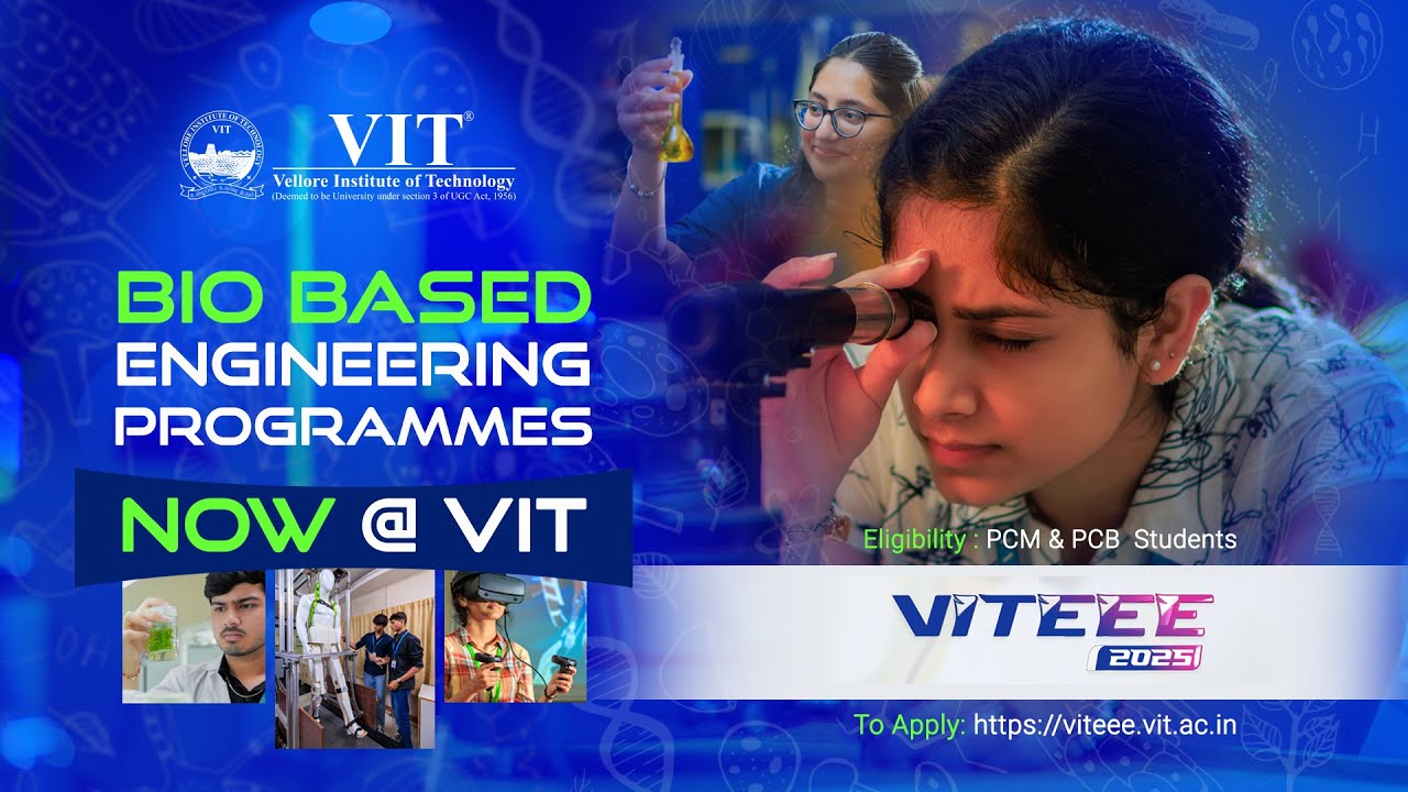 Discover the Bio.Tech. programmes at VIT