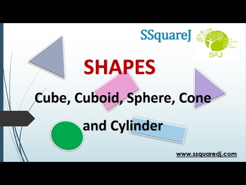 Different types of Shapes || Cube || Cuboid || Cone || Sphere || Cylinder