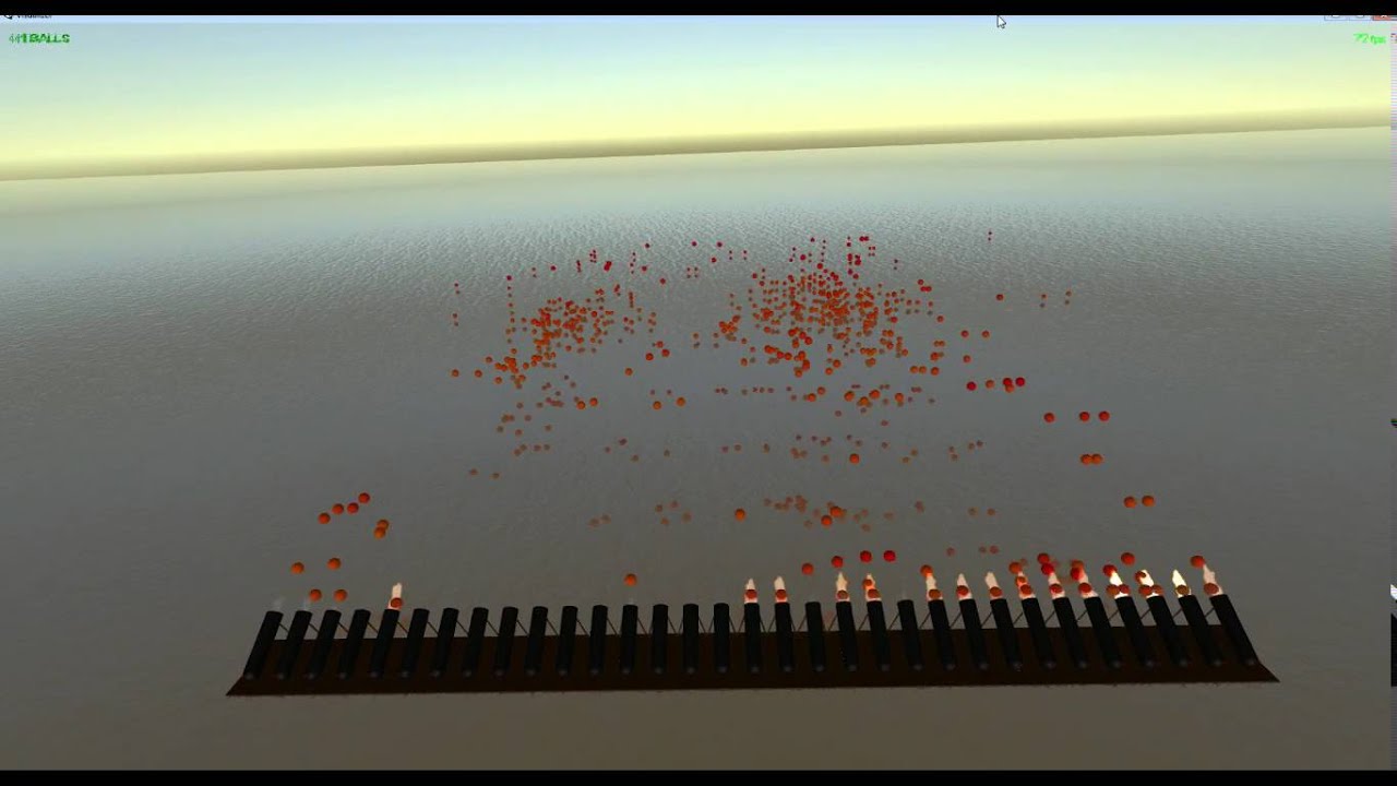 Unity3D - Visualizer | Canon Shooting Balls | Unusual