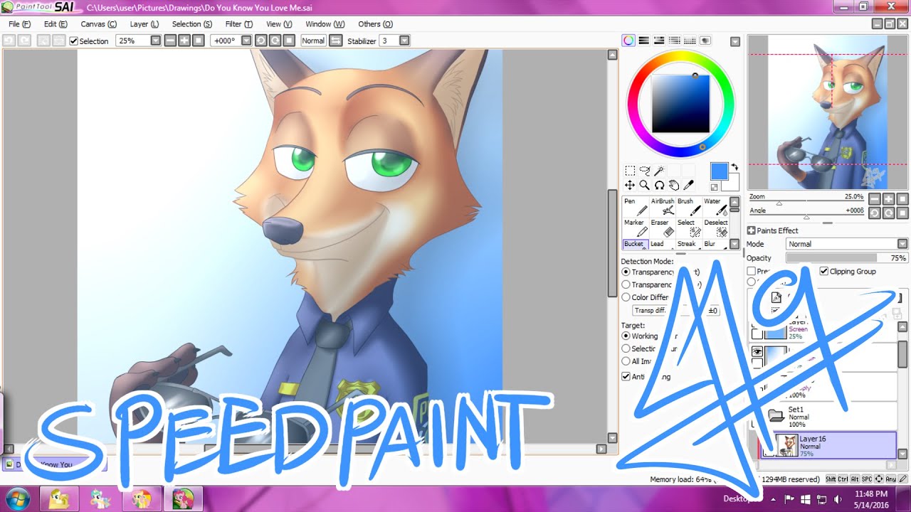 Nick Wilde/Zootopia Speedpaint: Do You Know You Love Me
