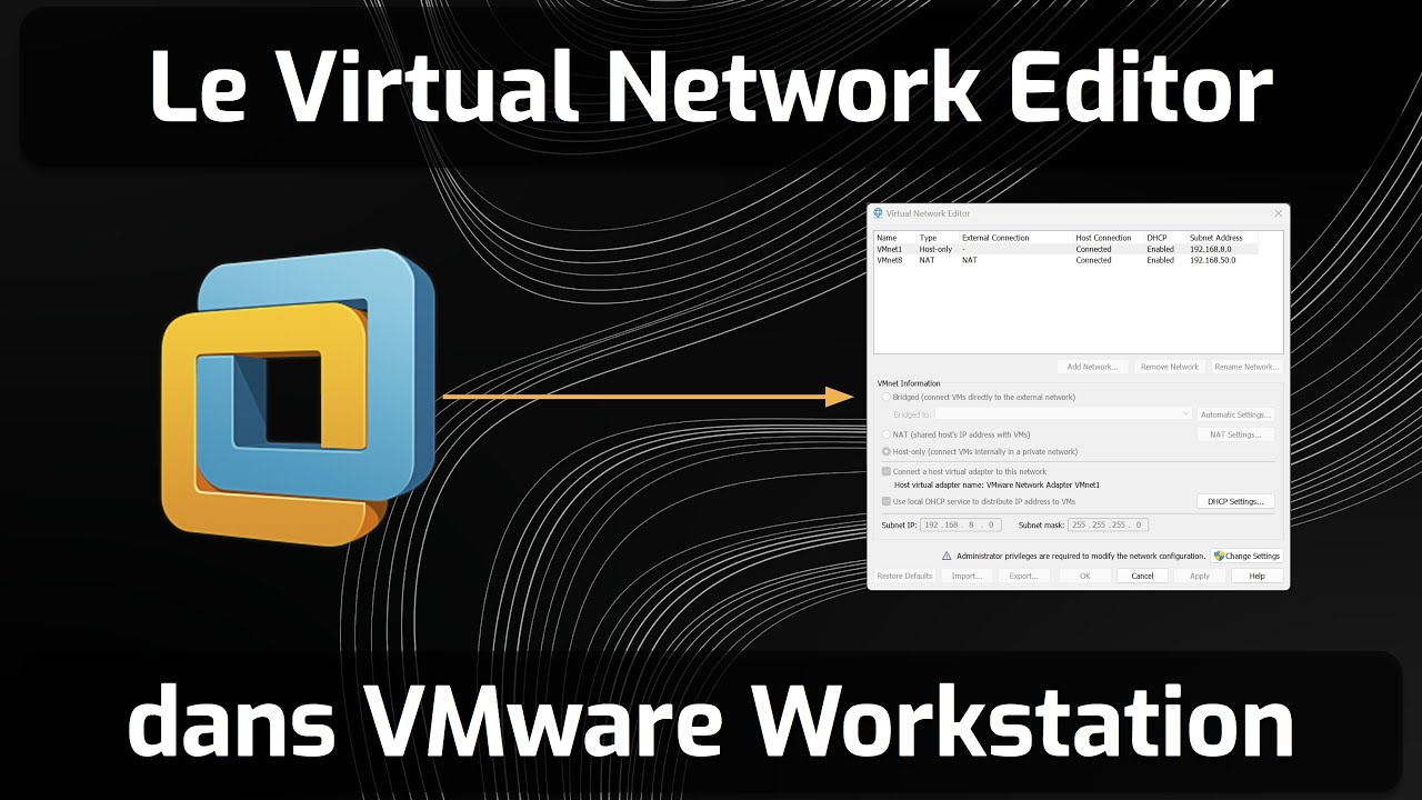 Le Virtual Network Editor dans VMware Workstation