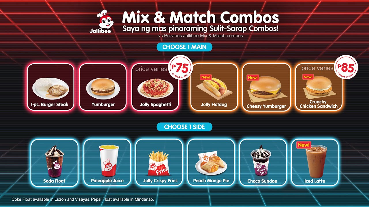 New Jollibee Mix & Match Combos: Mas Pinarami, Mas Pinasaya!