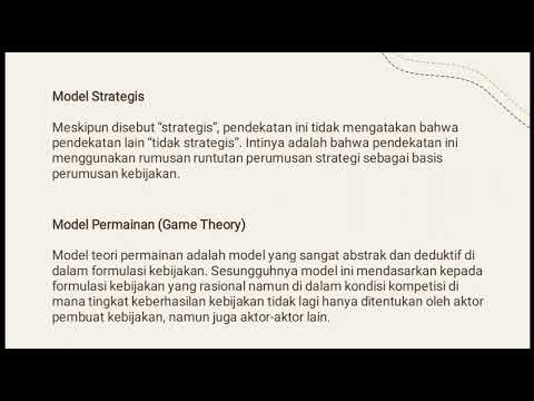 FORMULASI KEBIJAKAN