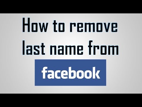 How To Remove Last Name From FB 2016 ✔