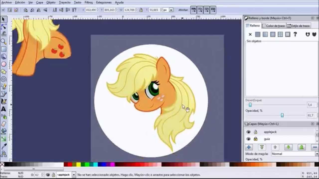 Applejack Portrait Speed vector
