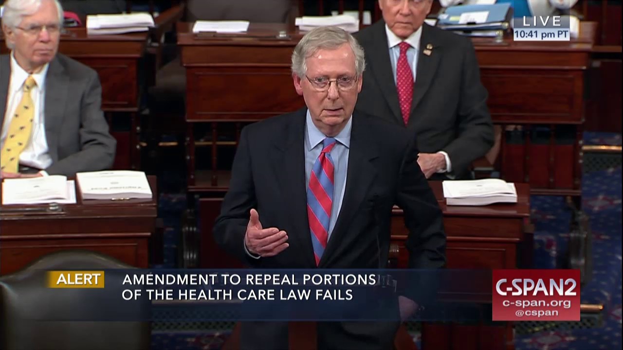 McConnell Statement On Obamacare Repeal Vote