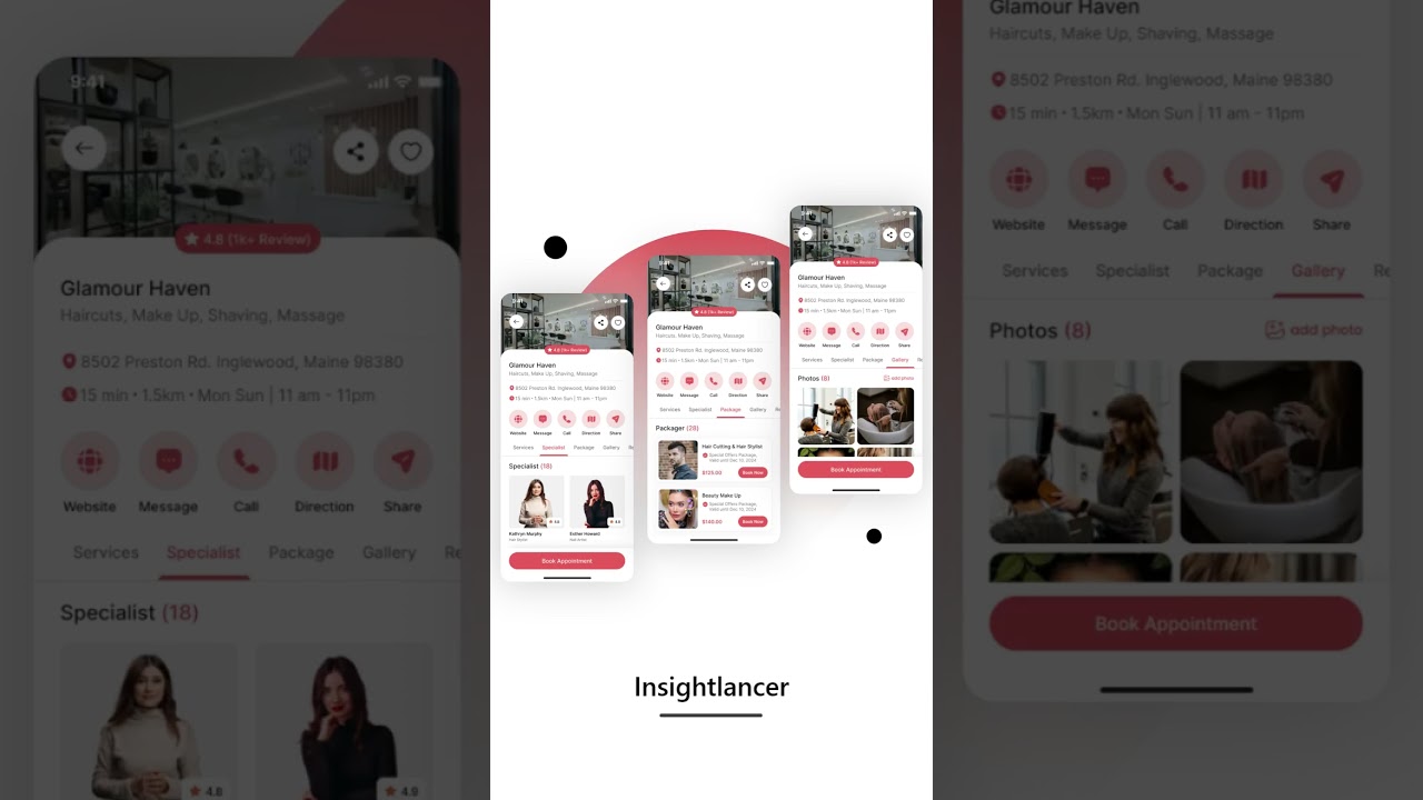 Barber and Salon Booking Mobile App