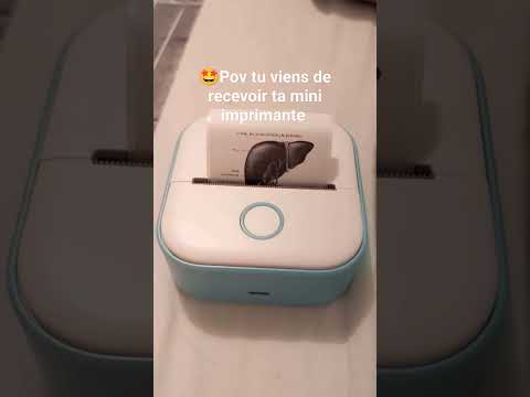 Lien en commentaire et en bio 😁 - Mini imprimante sans fil thermique Print&Stick #printer