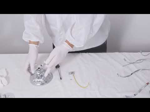 DS-SL71/Installation video for the chrome American classic crystal chandelier.