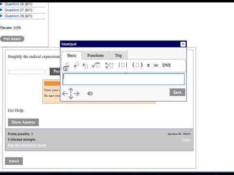 How to type an nth root