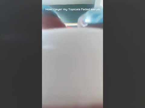 How I layer my Topicals faded Serum