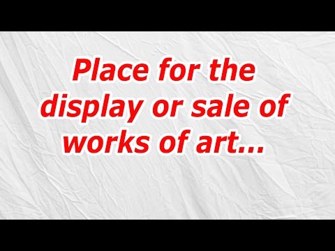 Place for the display or sale of works of art (CodyCross Answer/Cheat)