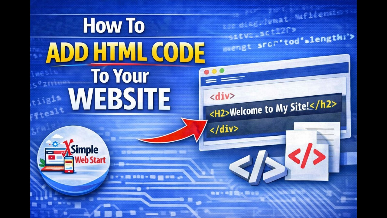 Easily Add HTML Code to Any Page | Simple Web Start Tips