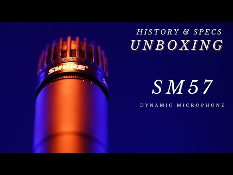 Shure SM57 Microphone UNBOXING - History, Specs, & Uses