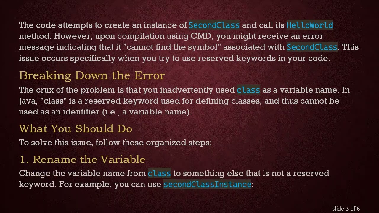 Resolving Java Compilation Errors: Cannot Find Symbol for Classes in CMD