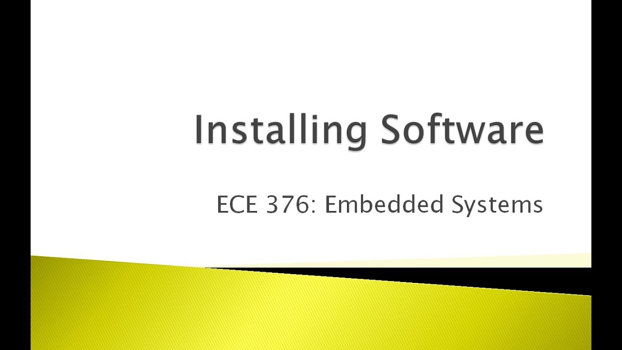 ECE 376.00 Installing Software