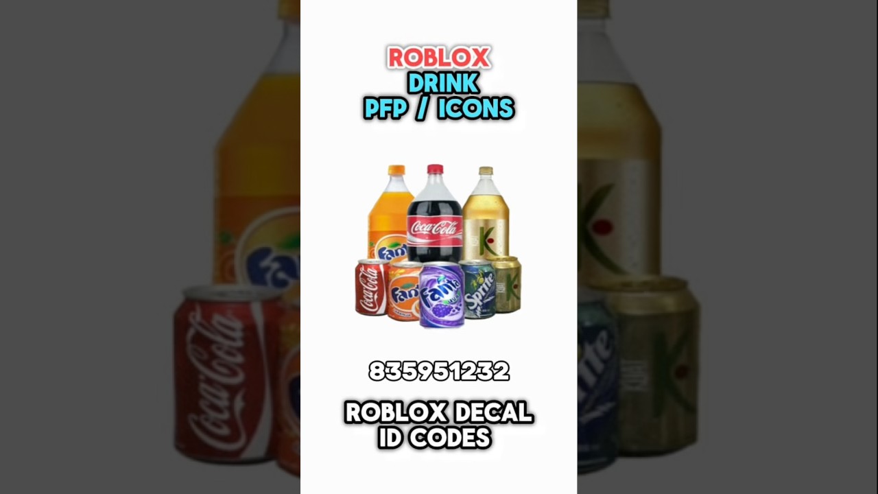 Roblox drink decals / image id codes #bloxburg #robloxcodes #roblox #bloxburgbuilder #royalehigh